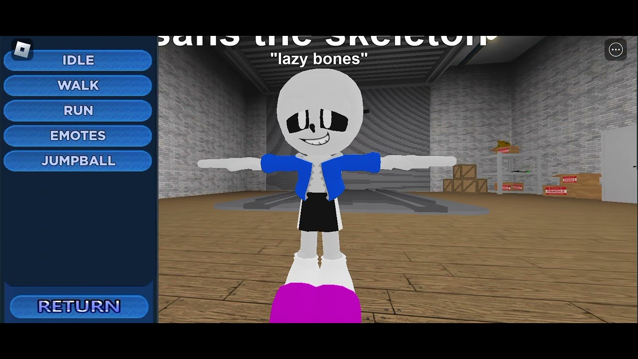 how to make sans the skeleton - YouTube