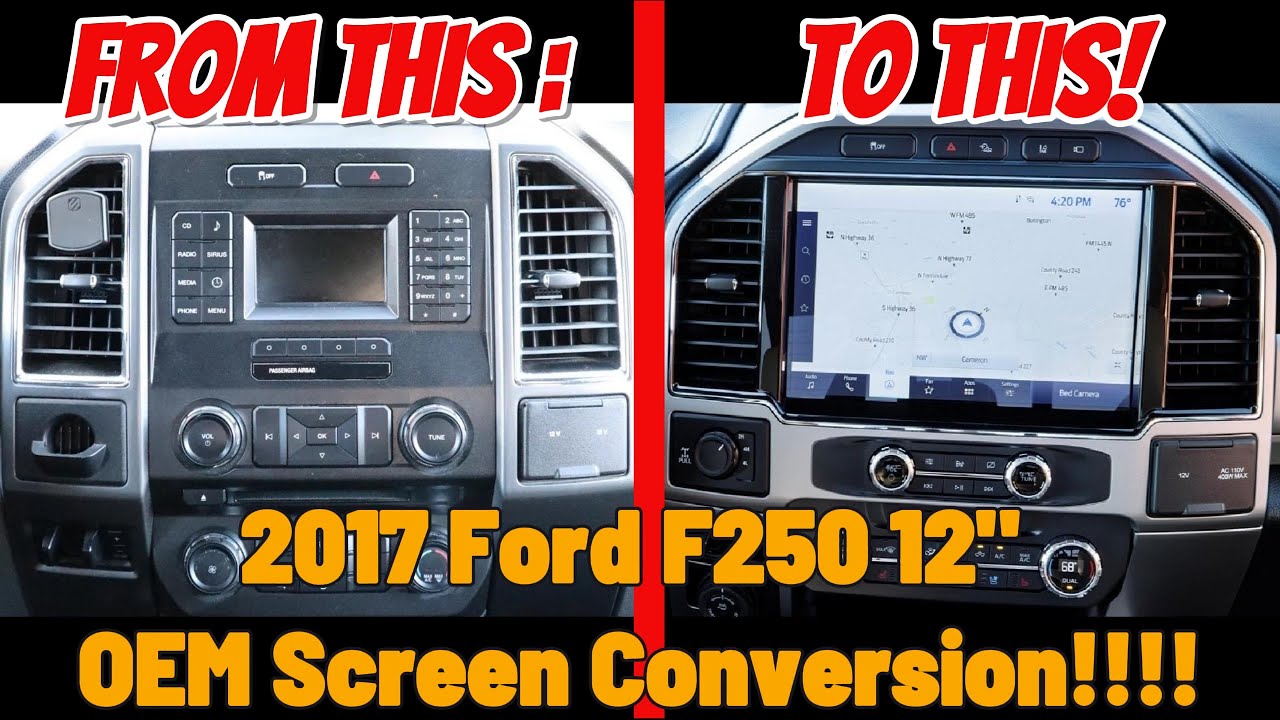 IS THE FORD SYNC 4 F250 12" DASH CONVERSION KIT REAL??? - YouTube