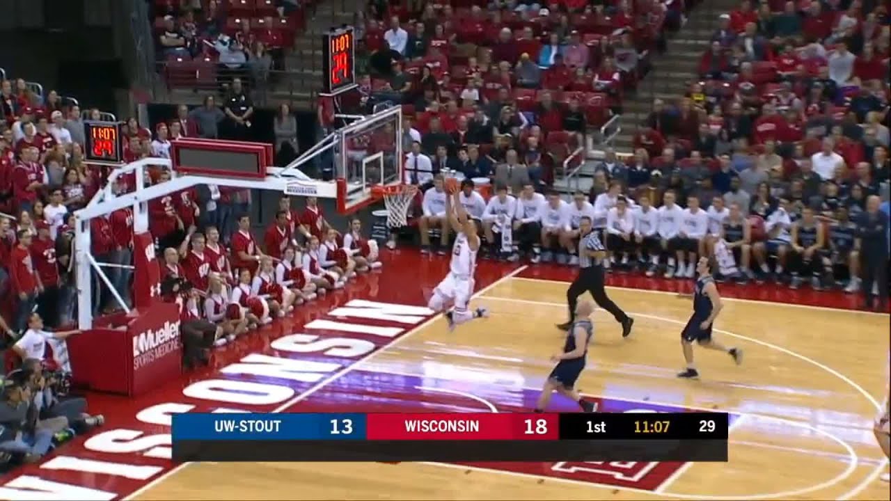 Kobe King Two-Handed Slam vs. UW-Stout - YouTube