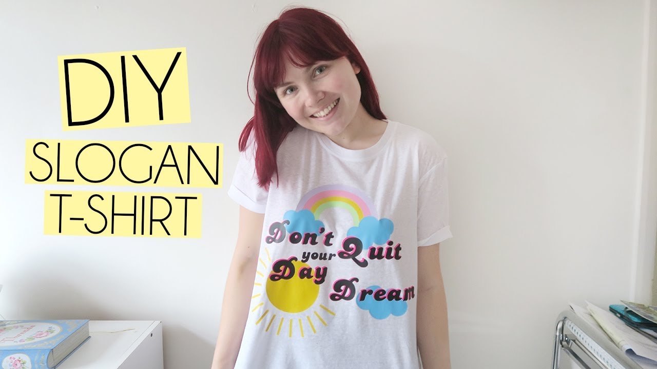 DIY Slogan Daydream Rainbow T-Shirt | Cricut DIY - YouTube