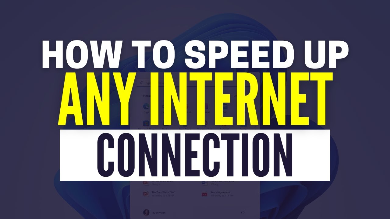 How To Speed Up Internet Connection Windows 11 - Dibujos Cute Para Imprimir