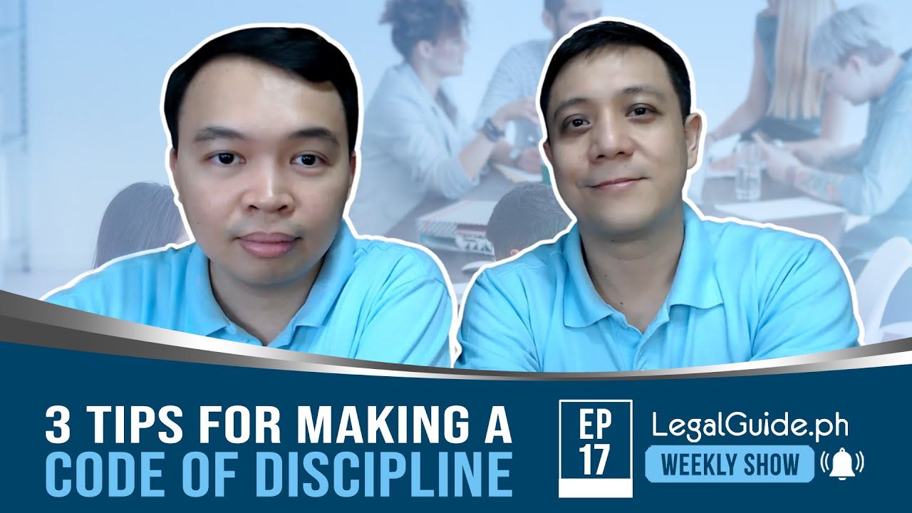 3 Tips for Making a Code of Discipline - YouTube