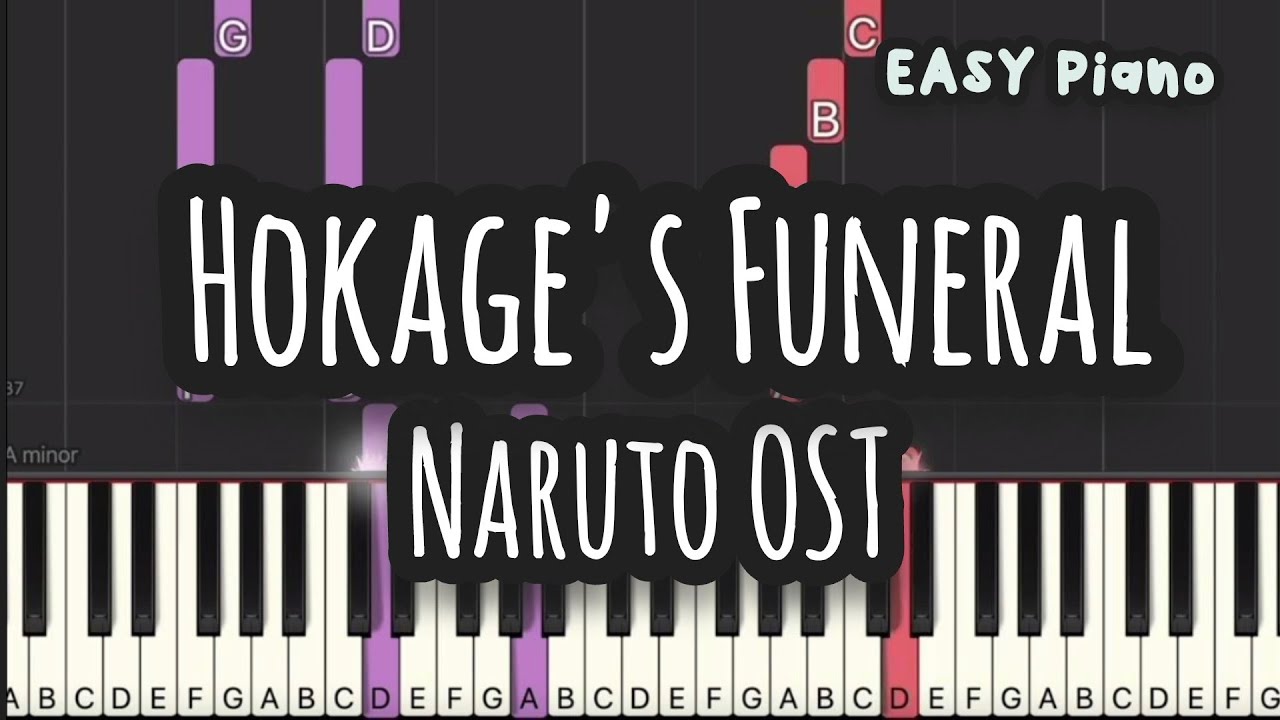 Naruto OST - Hokage's Funeral (Easy Piano, Piano Tutorial) Sheet - YouTube