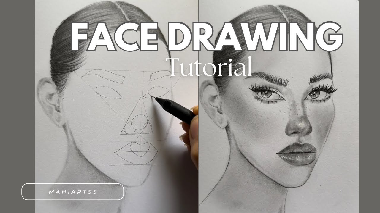 Face Drawing Tutorial | Step-by-Step Guide - YouTube
