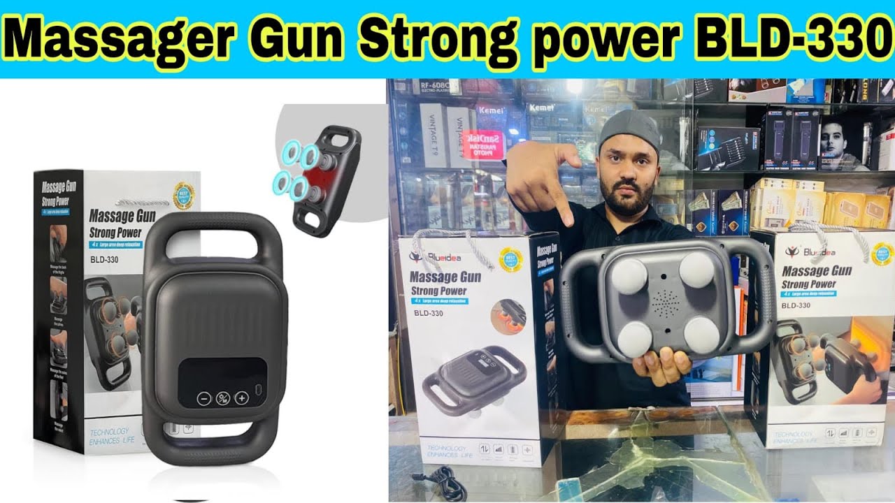 Review ( Massage Gun Strong Power BLD-330 ) Unboxing Body Massage ...