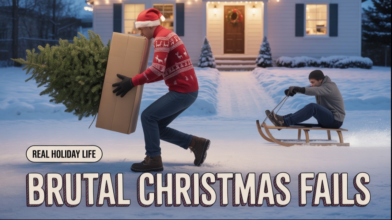 Brutal Christmas Fails - Christmas Tree Disasters And Sled Crashes ...