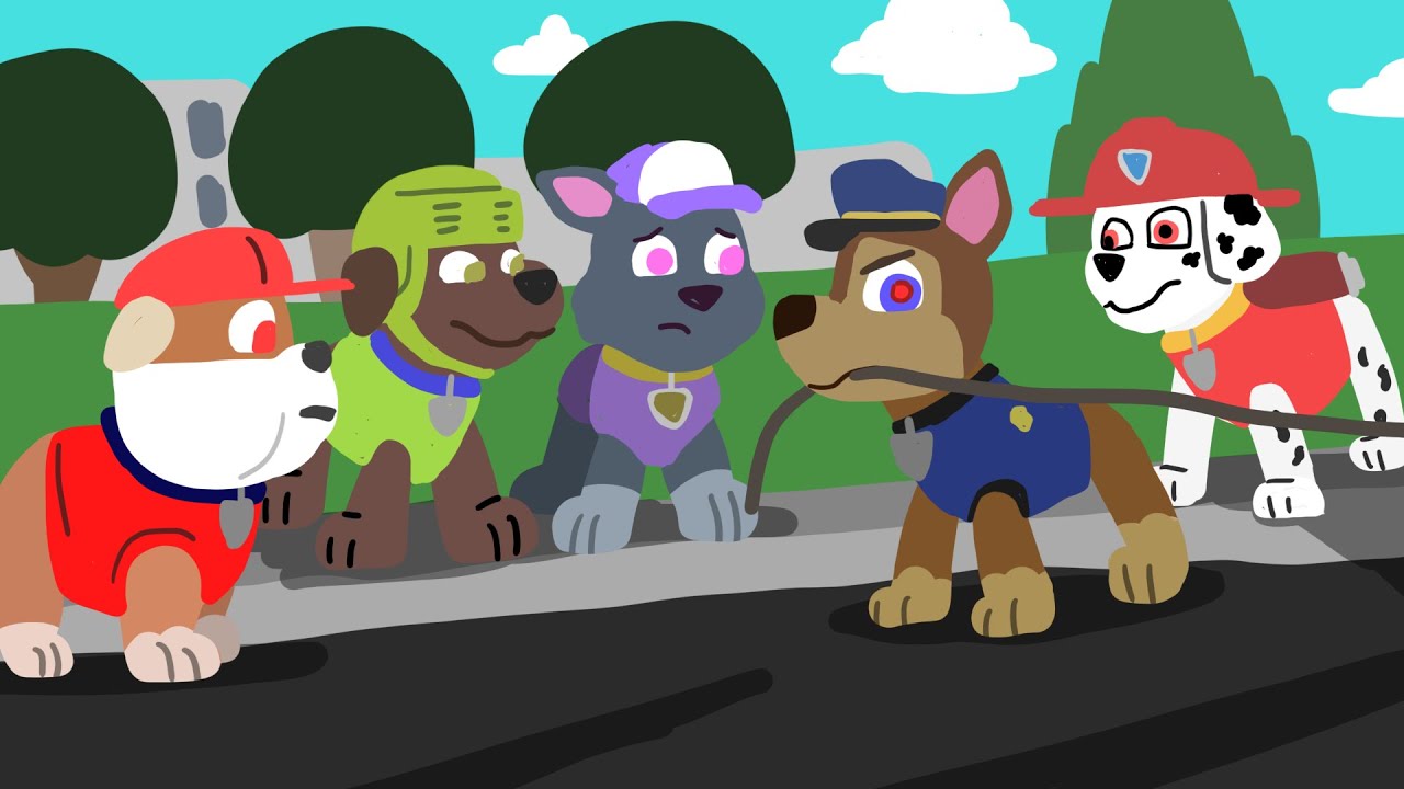 Pups vs Three Super Baddies Drawing - Nick Jr Doodles - YouTube