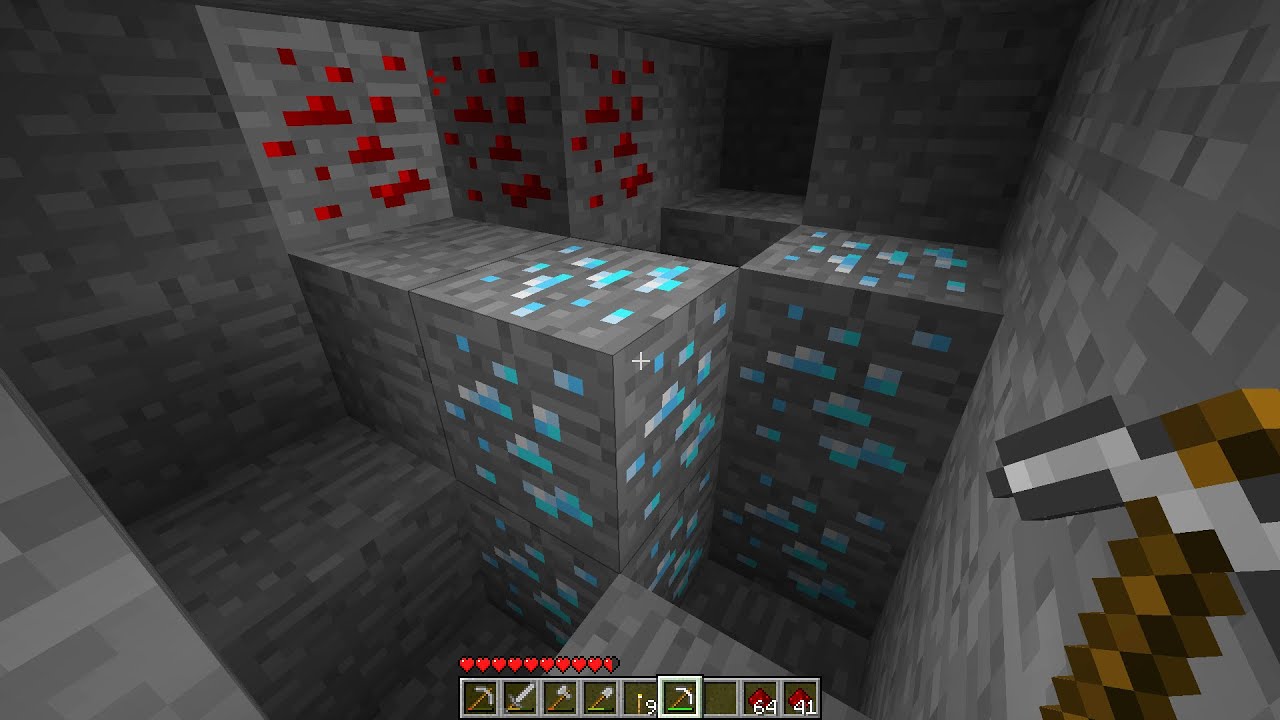 ASMR Old Minecraft chill diamond mining - YouTube