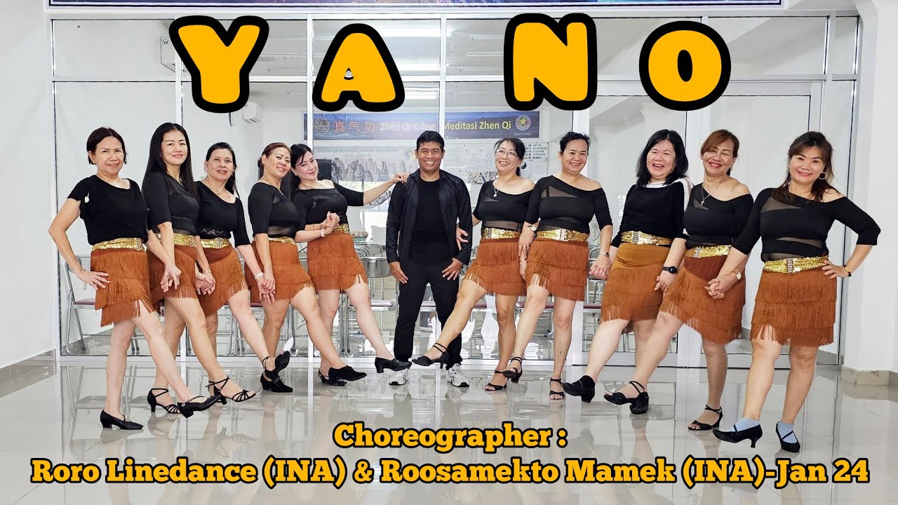Ya No / Line Dance /Roro Linedance & Rooksamekto / TDM Ladies - YouTube
