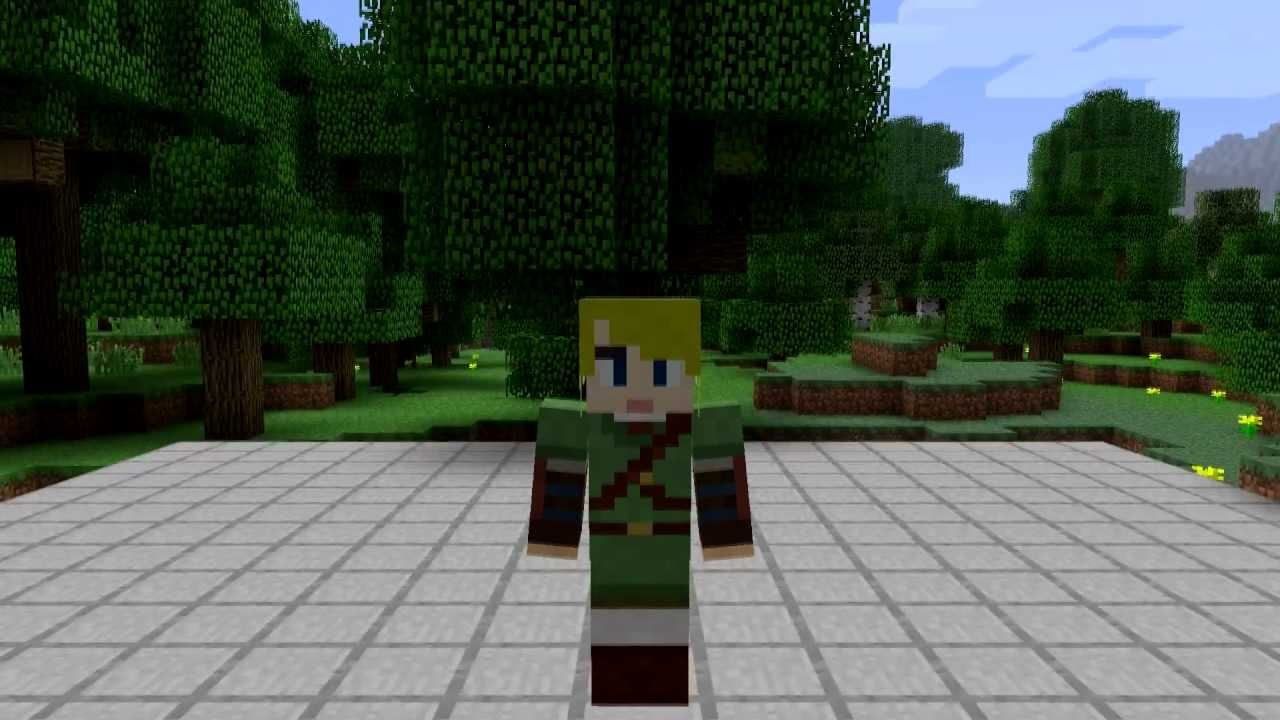 Legend of Zelda Link Minecraft Skin Spotlight - YouTube