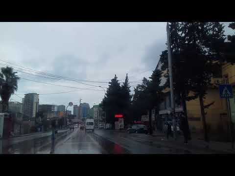 Batumi Batum Gürcistan yağışlı bir gündə