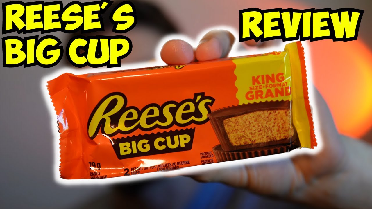 Reese's BIG CUP Peanut Butter Cup Review - YouTube