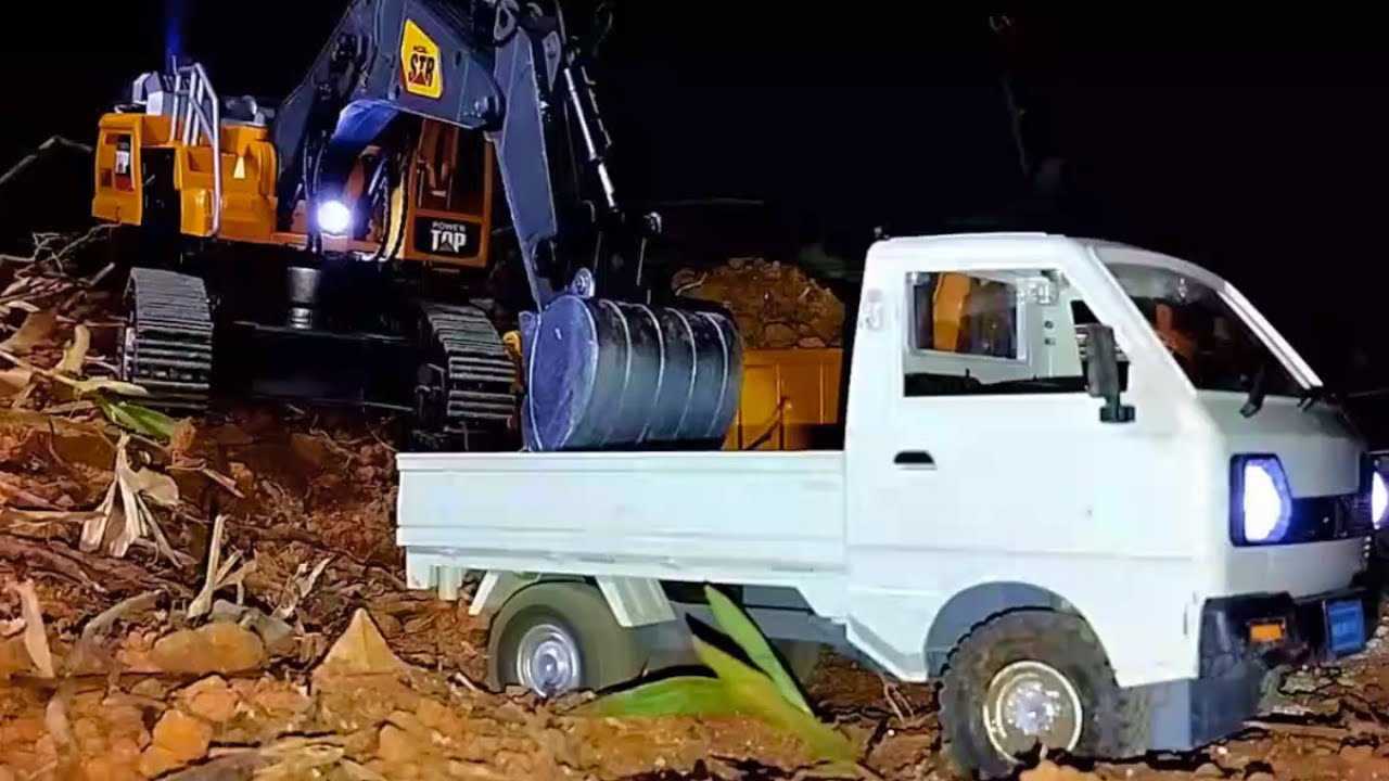 MITSUBISHI FUSO, HINO TRUCK CAR, CANTER - MINIATURE RC DUMP TRUCK - YouTube
