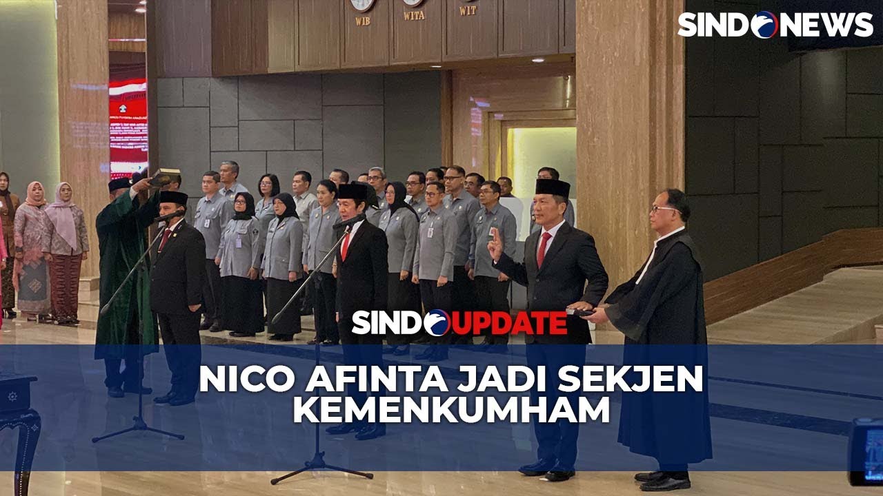 Irjen Pol Nico Afinta Resmi Jabat Sekretaris Jenderal Kemenkumham - YouTube