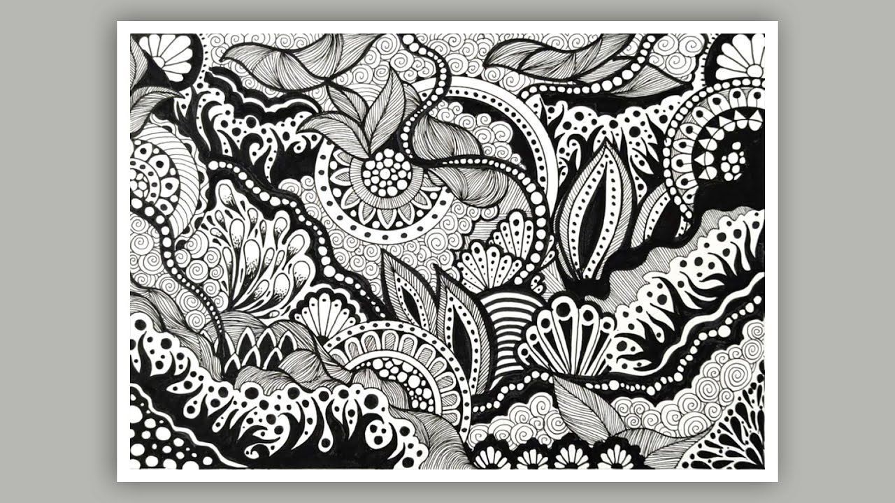 Zentangle art drawings step by step | abstract zentangle art | mandala ...