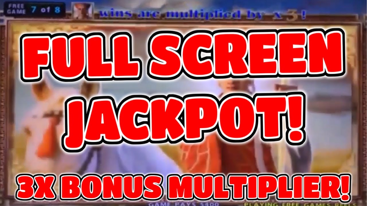 MASSIVE FULL SCREEN JACKPOT WIN PLUS THE 3X MULTIPLER!!!! - YouTube