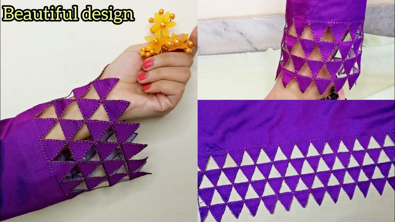 How to make Sleeves design _Cutwork Sleeves Design_Sleeve Design ...
