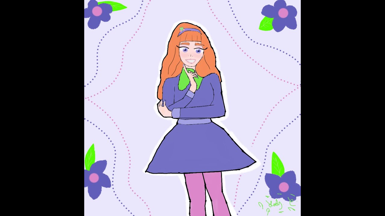 Drawing redheaded characters # 3 Daphne Blake from Scooby Doo - YouTube