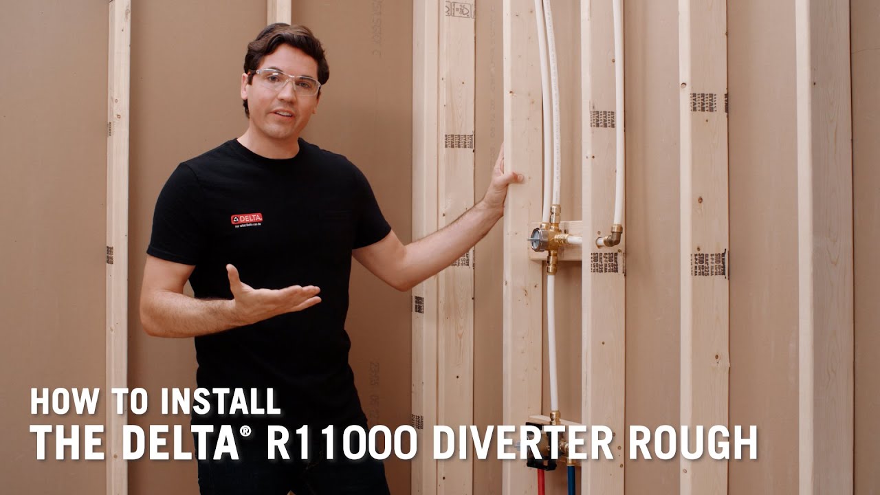 How to Install the Delta® R11000 3&6 Setting Diverter Rough - YouTube