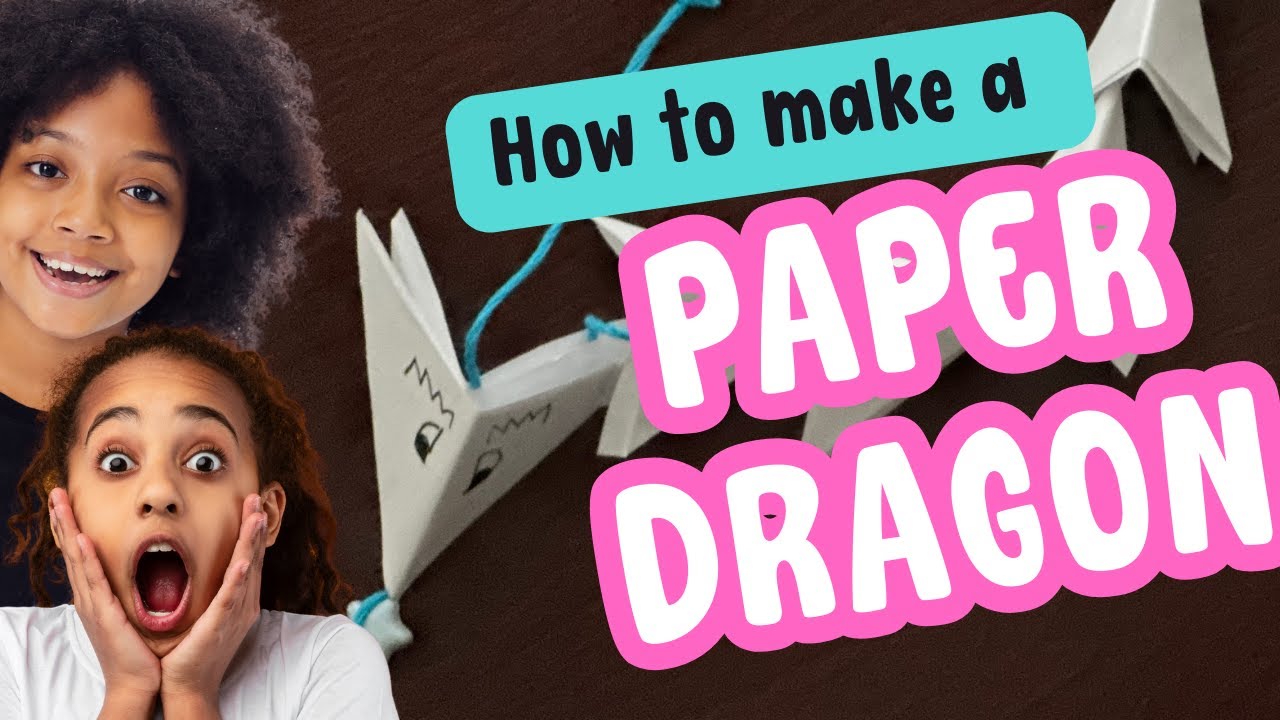 Kids' ART TIME! How to make a Paper Dragon! Step by Step Origami ...