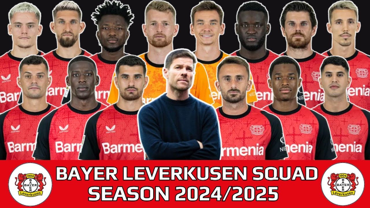 BAYER LEVERKUSEN FULL SQUAD FOR 2024/2025 SEASON Ft. Martin Terrier ...