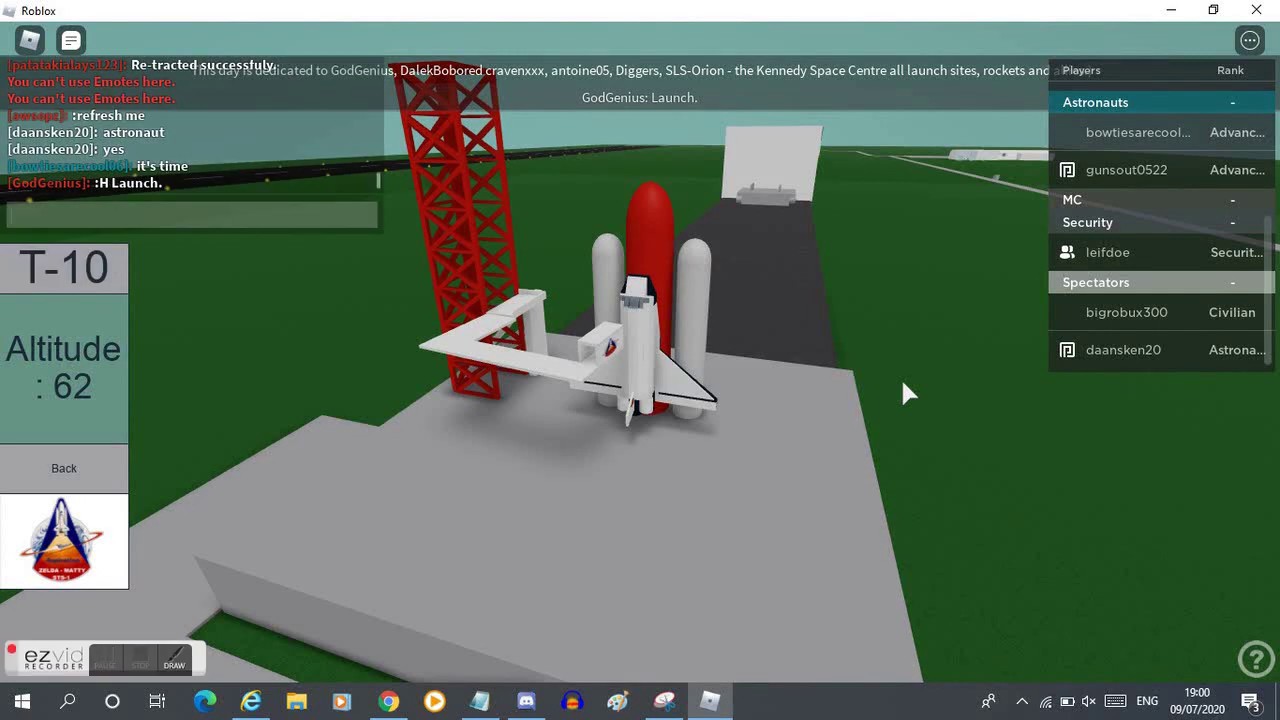 STS-1073 - STS-Aspiration - Official ROBLOX NASA Mission - YouTube