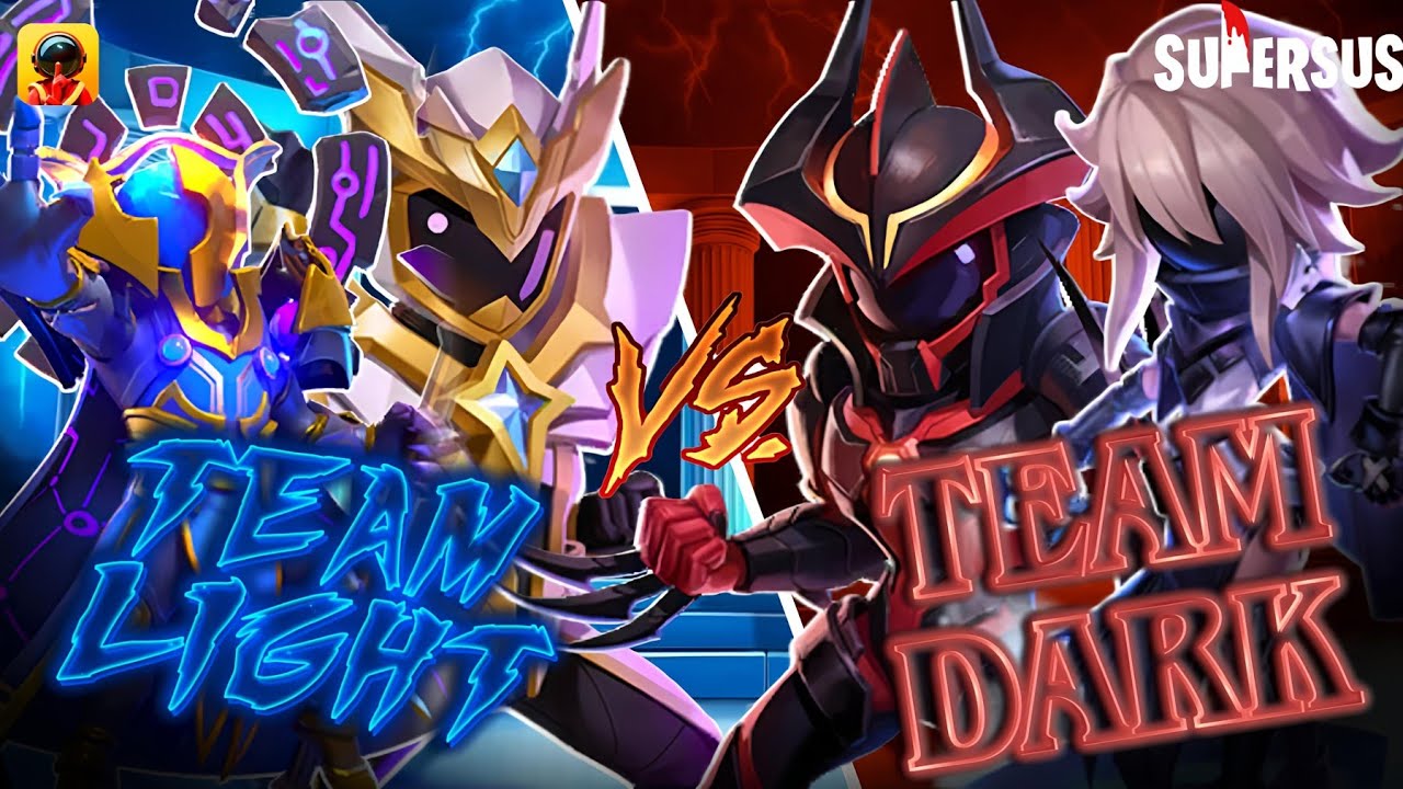 TEAM LIGHT VS TEAM DARK EPISODE 2 🗿🔥 || DEMON KING GAMING || SUPER SUS ...