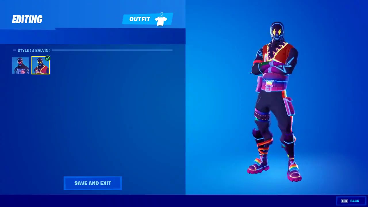 *New* Party Trooper J Balvin Edit Style Showcase - Fortnite Battle ...