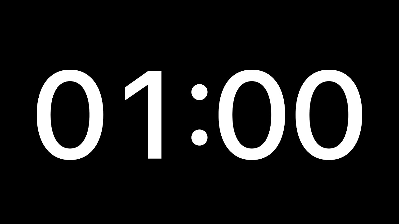 1 Minute Countdown Timer || 60 Seconds Countdown Timer - YouTube
