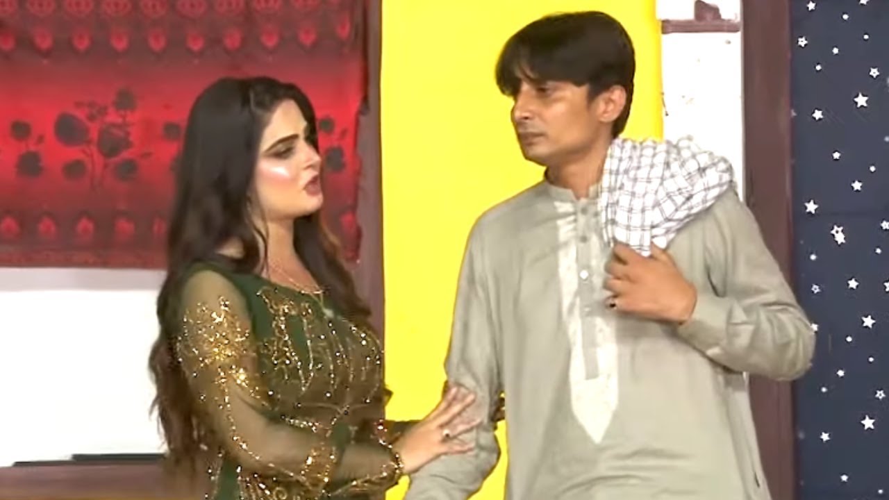 Zulfi and Fiza Ali With Amir Sajjan | Comedy Clip | Stage Drama 2023 ...