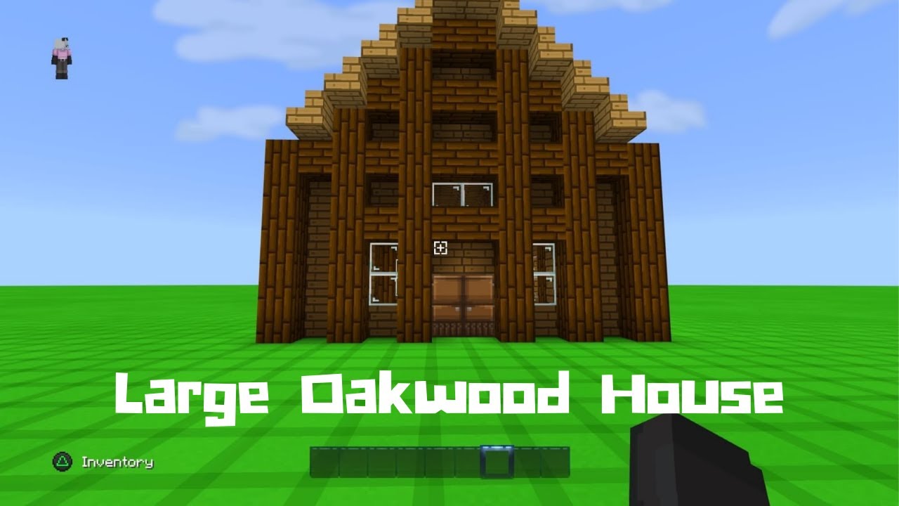 Minecraft: How to build a large oak wood house [tutorial] For everyone ...