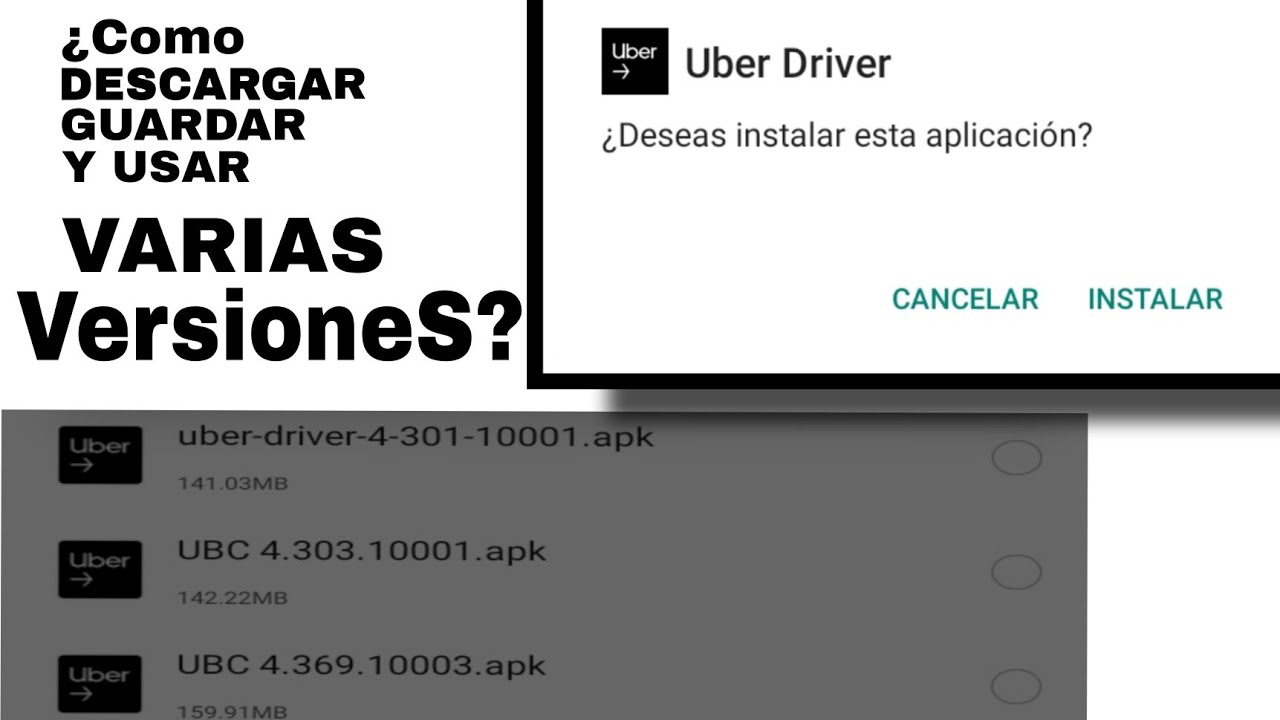 ¿Cómo CAMBIAR de VERSIÓN EN Uber? Muy FÁCIL - YouTube