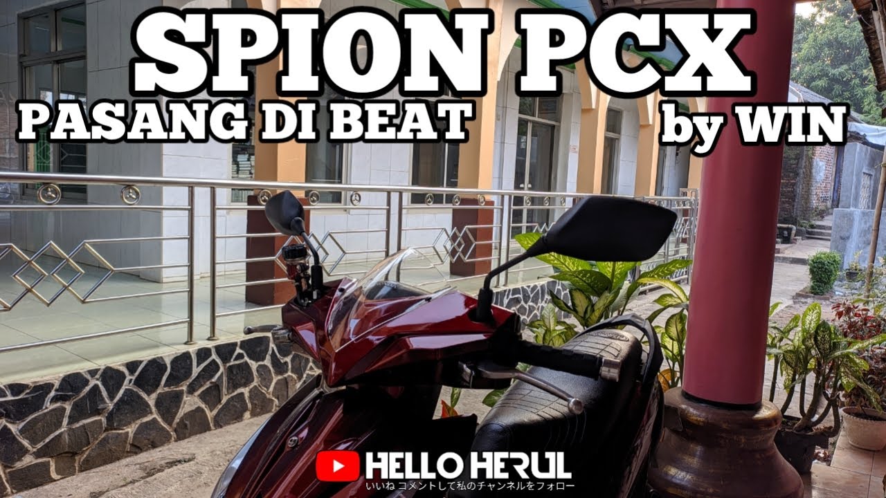 Pasang spion pcx di beat - YouTube