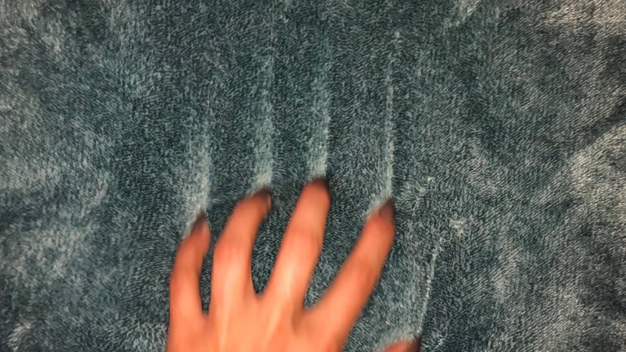 blanket scratching + tracing letters 1 minute ASMR - YouTube