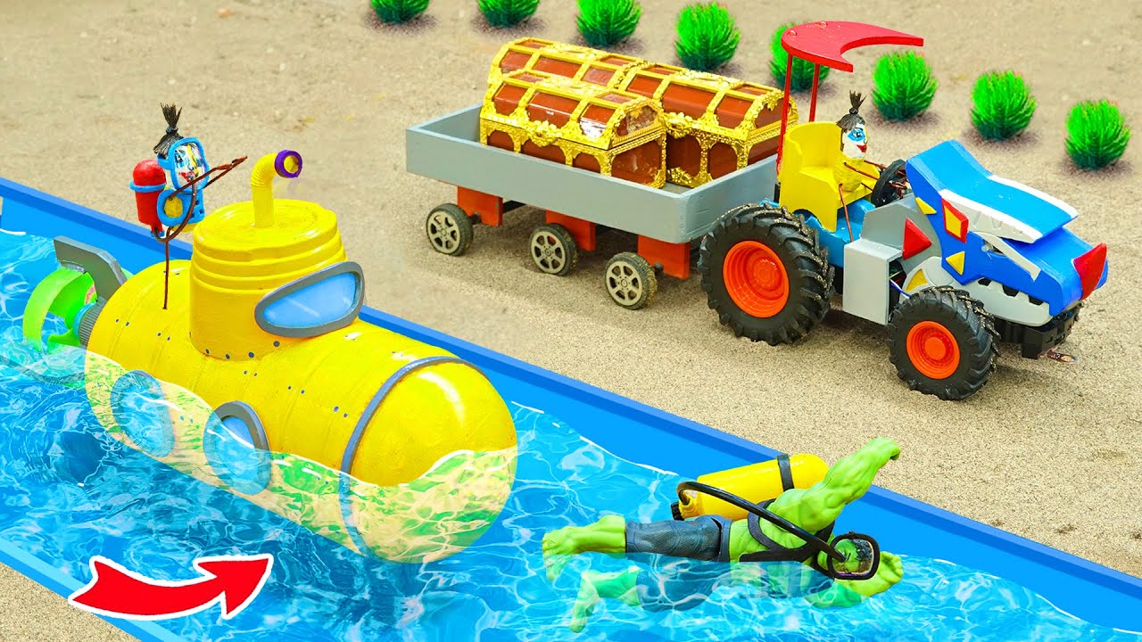 DIY Mini Submarine Hunting Treasure | A Fun Science Project - YouTube