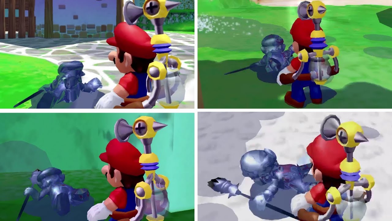 Super Mario Sunshine - All Shadow Mario Chasing Missions (Super Mario ...