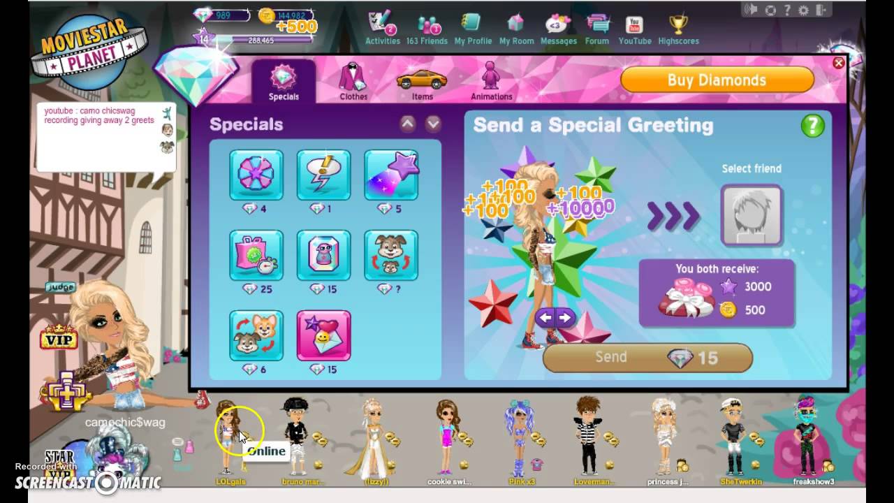 my msp STAR VIP account - YouTube