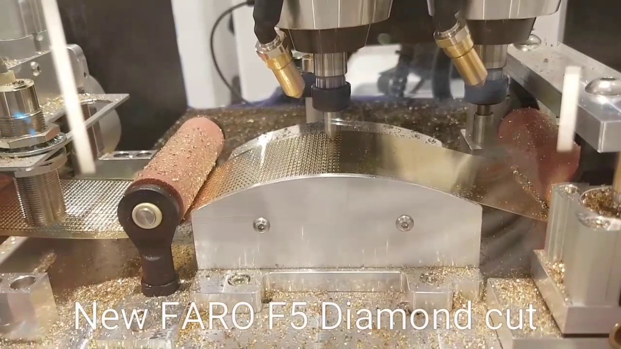 Faro F5 diamond Cnc - YouTube