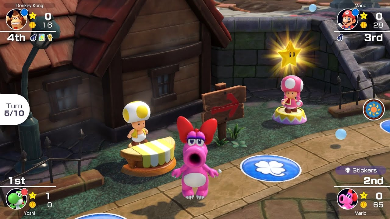 Mario Party Superstars #754 Horror Land Birdo vs Yoshi vs Mario vs ...