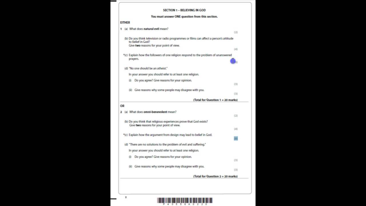 Miss Cox explains...How to do the Edexcel RS Unit 1 exam - YouTube