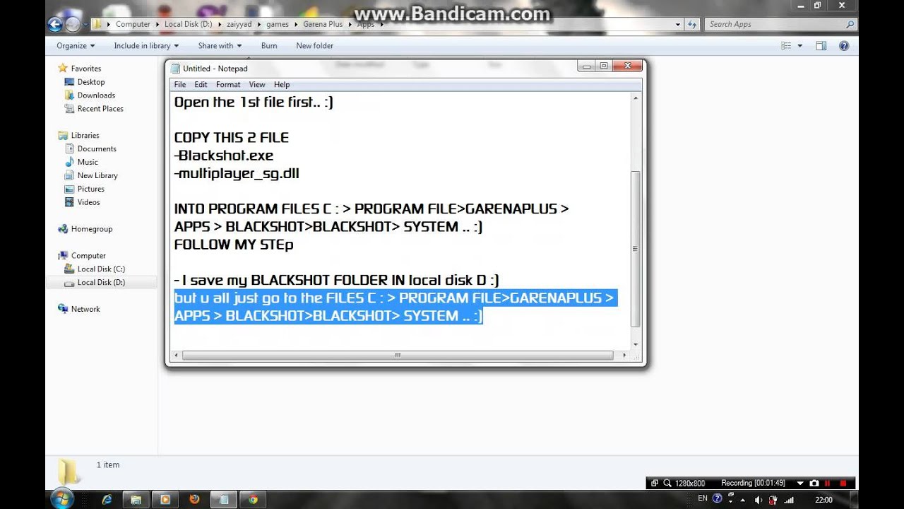 TuTorial backup BLACKSHOT ! [2012] - YouTube