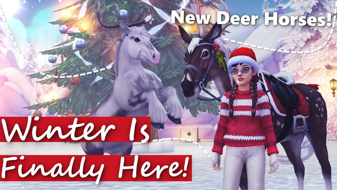 The Winter Village is FINALLY Here! Buying new Magic DEER HORSES - Star ...