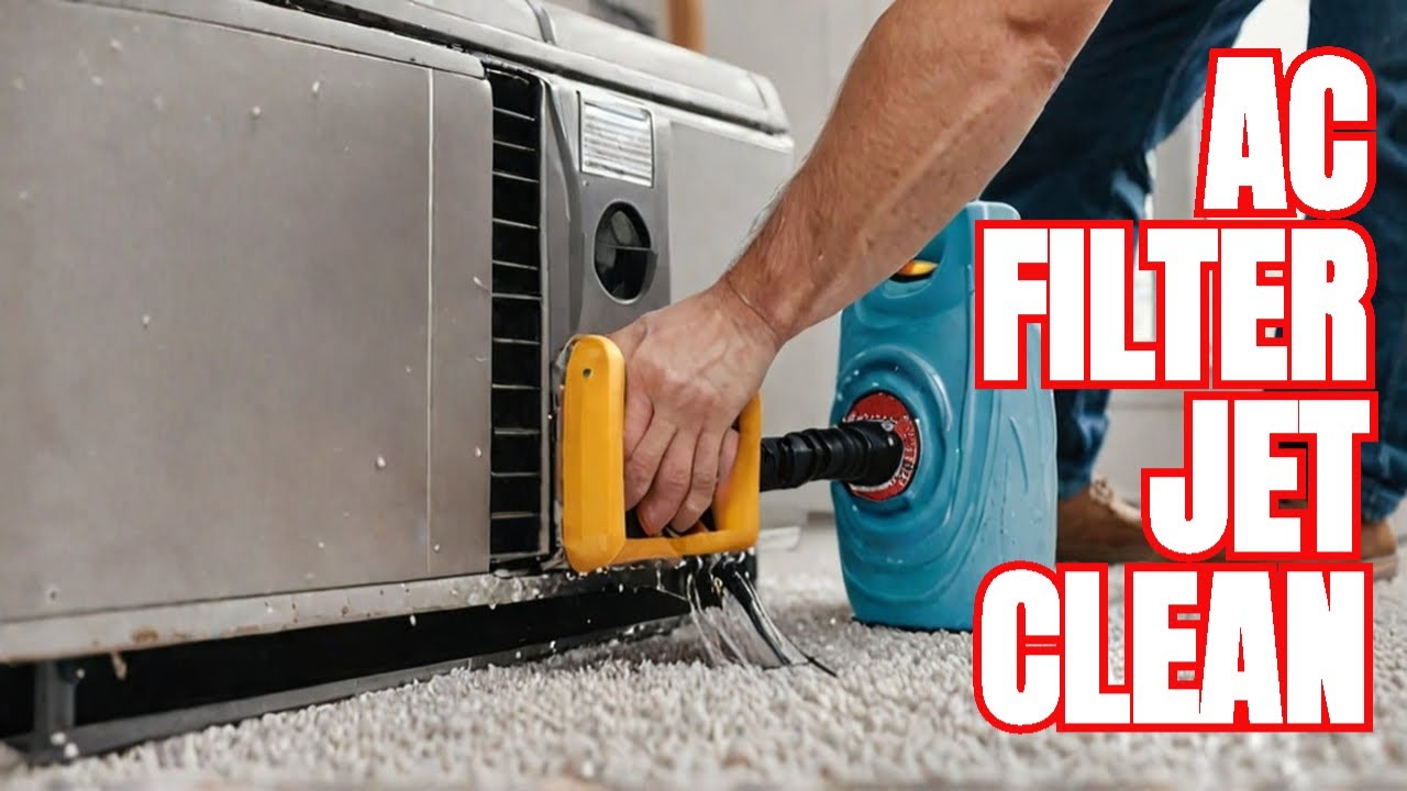 DUCTABLE AC FILTER CLEANING WITH WATER SERVICE ! - YouTube