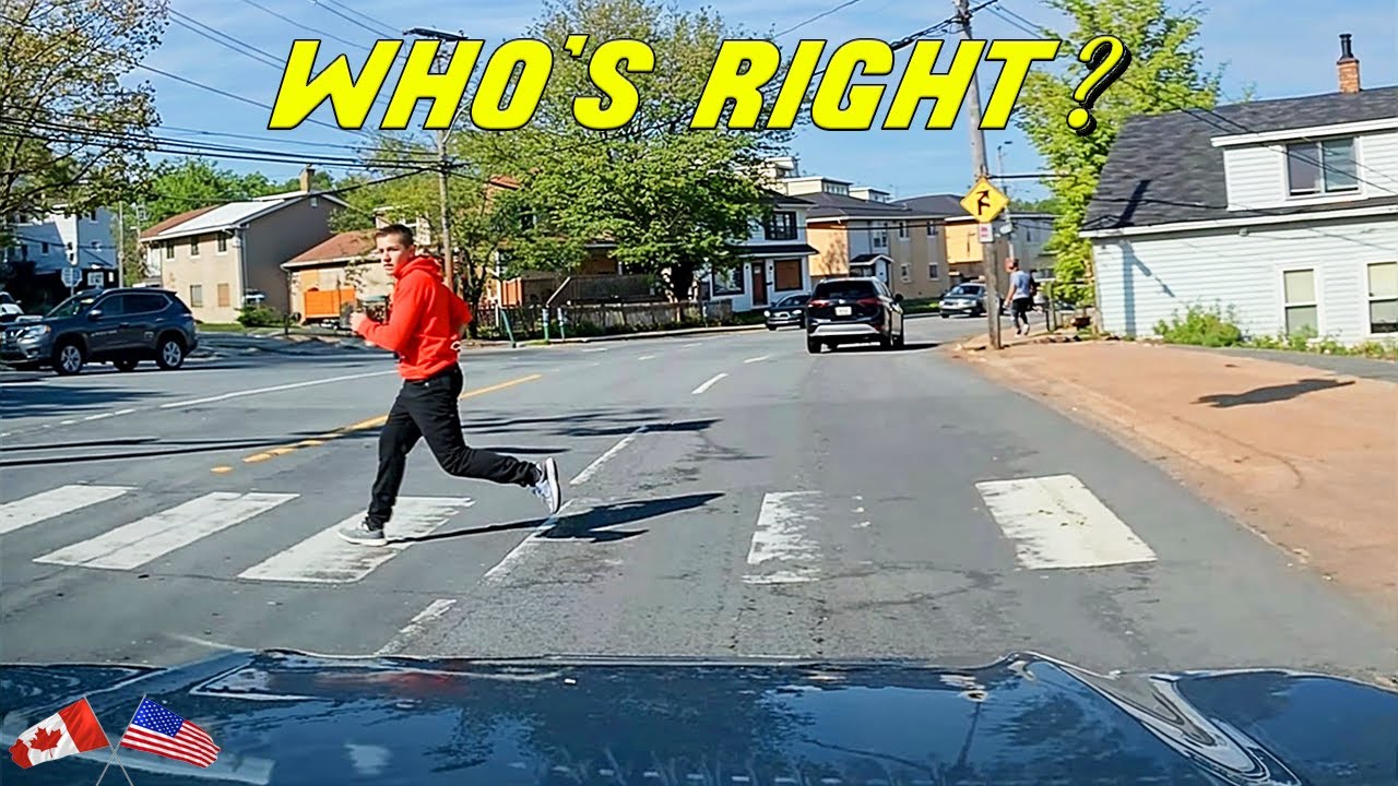 ROAD RAGE BETWEEN DRIVER AND PEDESTRIAN - YouTube