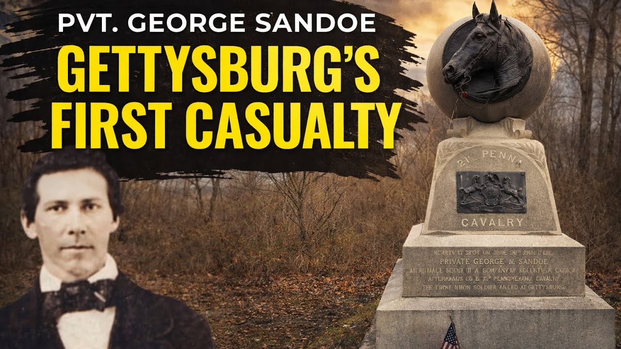 Gettysburg's First Casualty: Private George Sandoe - YouTube