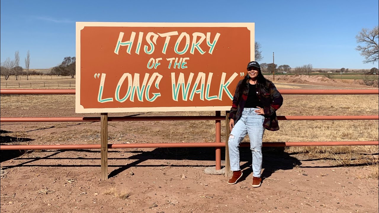 The long walk of the Navajo.. Bosque Redondo Memorial.. FT Sumner, NM ...