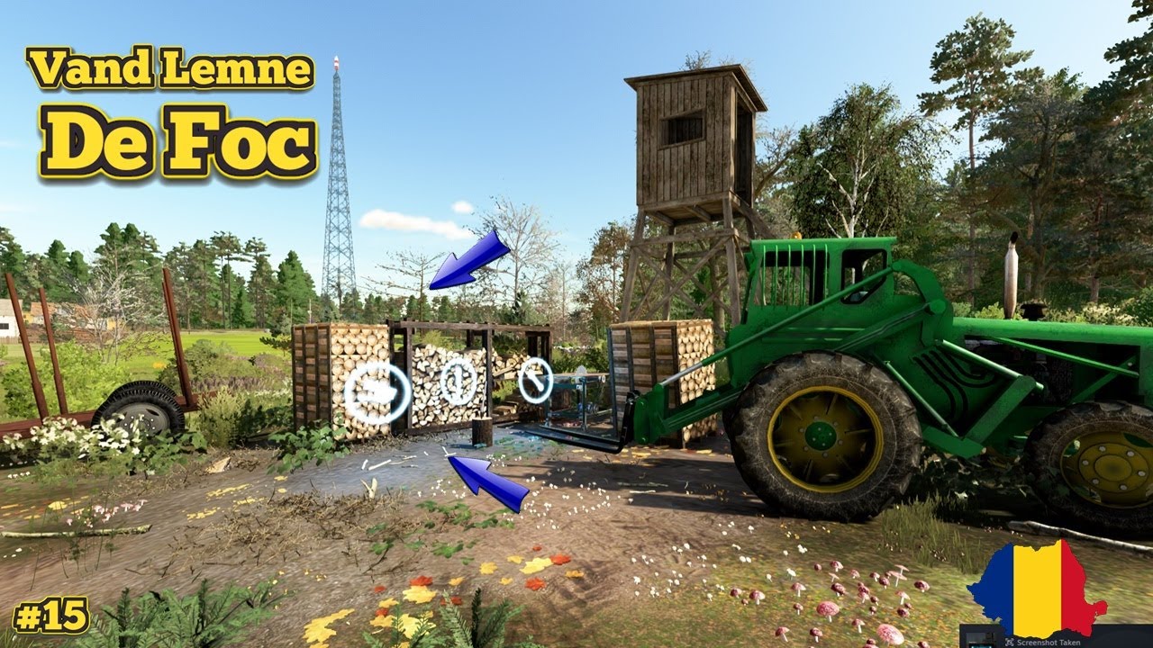 Facem lemne de foc pentru iarna!! Fs22 Harta ROMANEASCA + doar utilaje ...