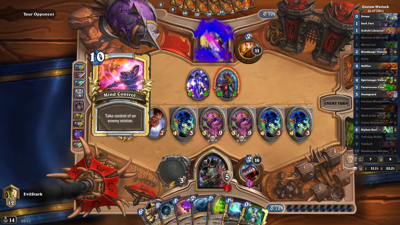 HEARTHSTONE - Cube lock ranked - YouTube