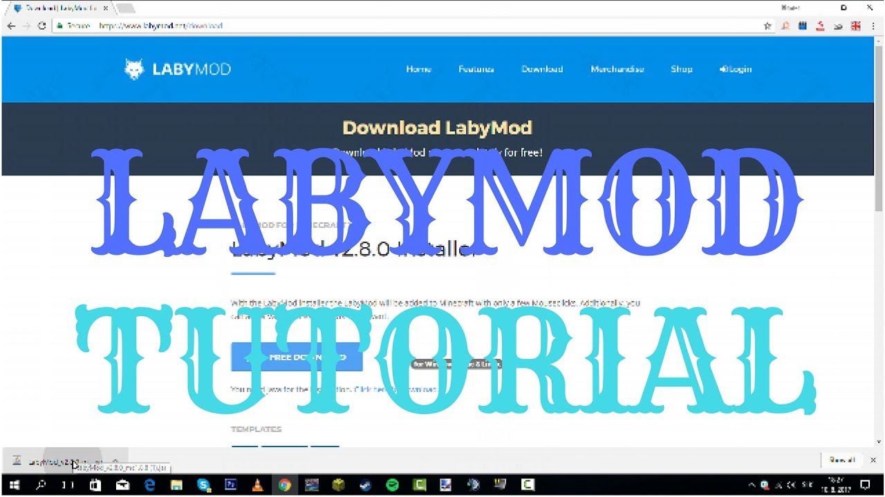 Tutorial ako si stiahnut LabyMod - YouTube