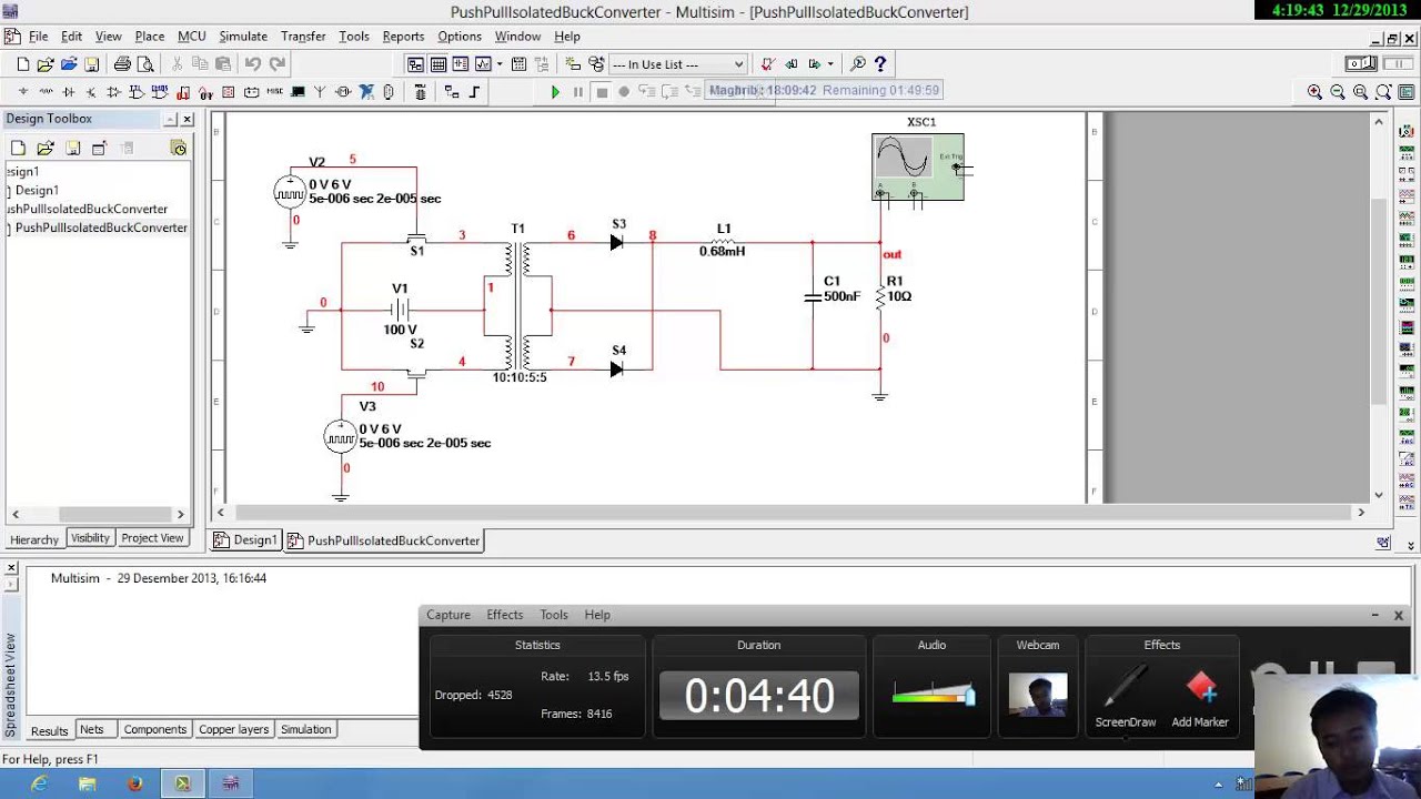 Push pull converter pspice student - academypole